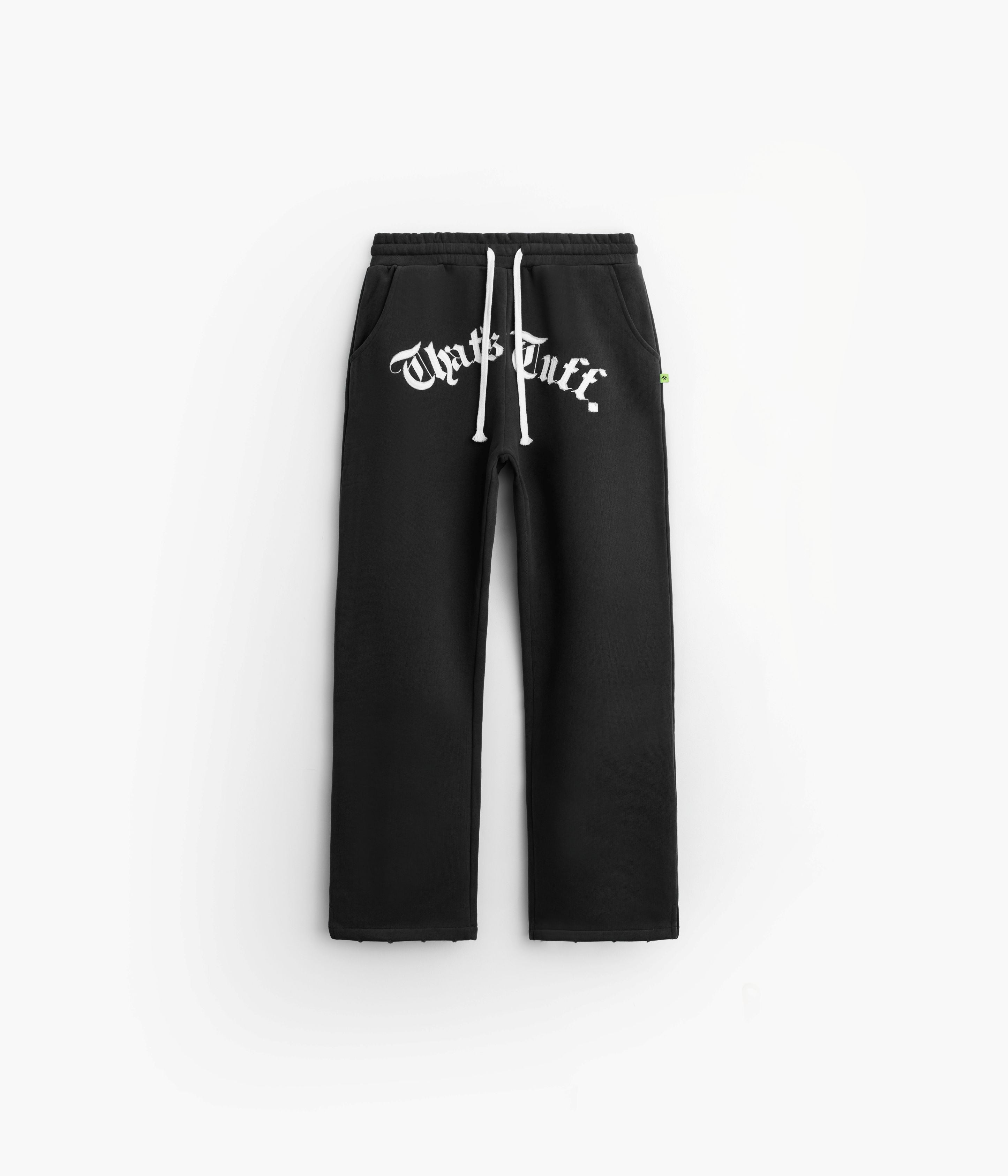 Old Font Sweatpants Main Blk – Thats Tuff